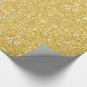 Gold Glitter Christmas Wrapping Paper | Zazzle