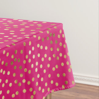 Pink And Gold Tablecloths | Zazzle