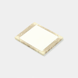 Gold Glitter Classic Glamour Sparkle Faux Post-it Notes | Zazzle