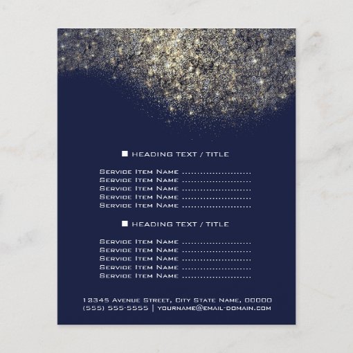 Gold Glitter Confetti Blue Navy Maroon Confetti Flyer | Zazzle