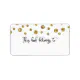 Gold Glitter Confetti This Book Belongs To Label | Zazzle