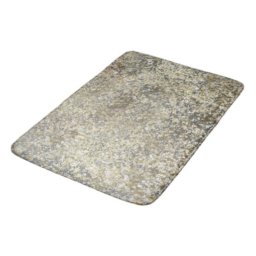 Gold Glitter Crackle Modern Chic Glam Sparkle Bath Mat | Zazzle