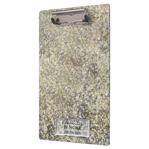 Gold Glitter Crackle Modern Chic Glam Sparkle Clipboard | Zazzle