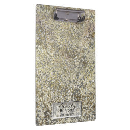 Gold Glitter Crackle Modern Chic Glam Sparkle Clipboard | Zazzle