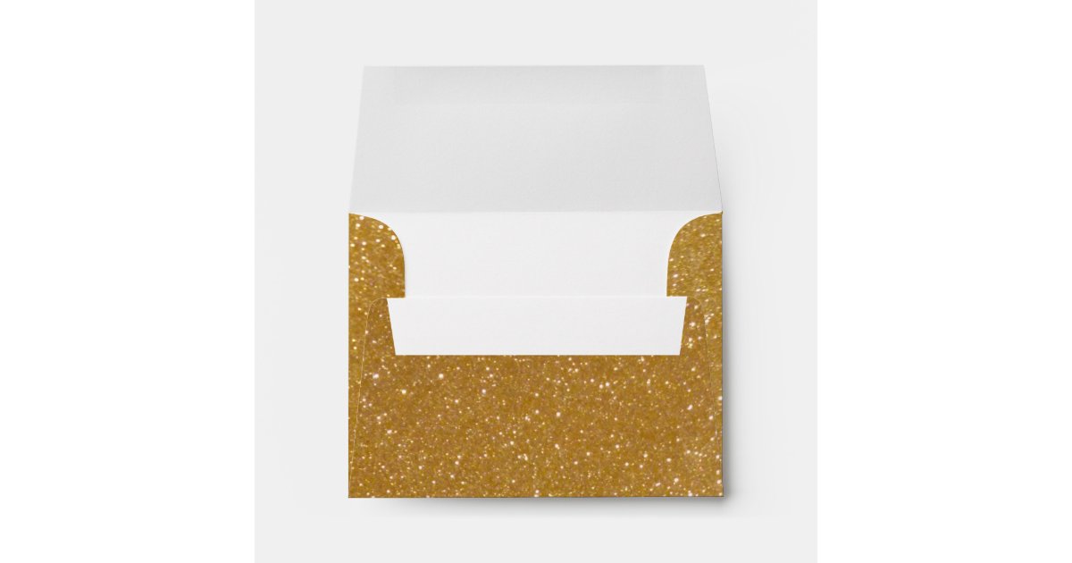 Gold glitter envelopes | Zazzle