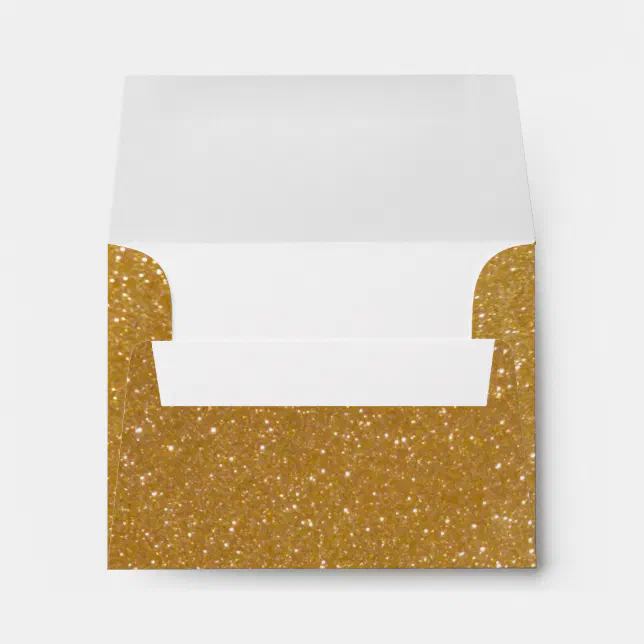 Gold glitter envelopes | Zazzle