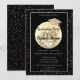 Gold Glitter Graduation Cap,Disco Ball Confetti Invitation | Zazzle
