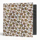 Gold Glitter Leopard Print 3 Ring Binder | Zazzle