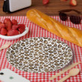 Gold Glitter Leopard Print Paper Plates | Zazzle
