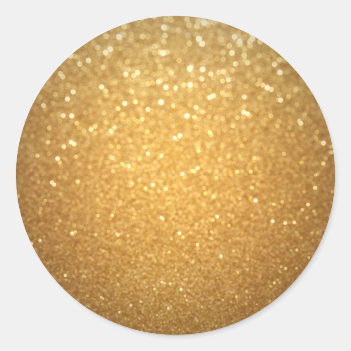 Gold Glitter Look Elegant Blank Oval Sticker | Zazzle.com