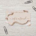 Gold Glitter Marble Agate Modern Refer A Friend Business Card | Zazzle