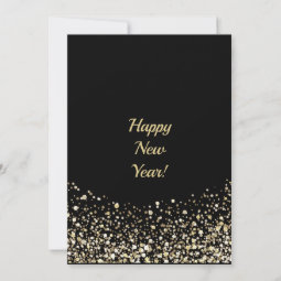 Gold Glitter New Year's Eve Wedding Invitation | Zazzle