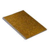 Gold Glitter Notebook | Zazzle