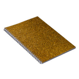Gold Glitter Notebook | Zazzle