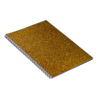 Gold Glitter Notebook | Zazzle