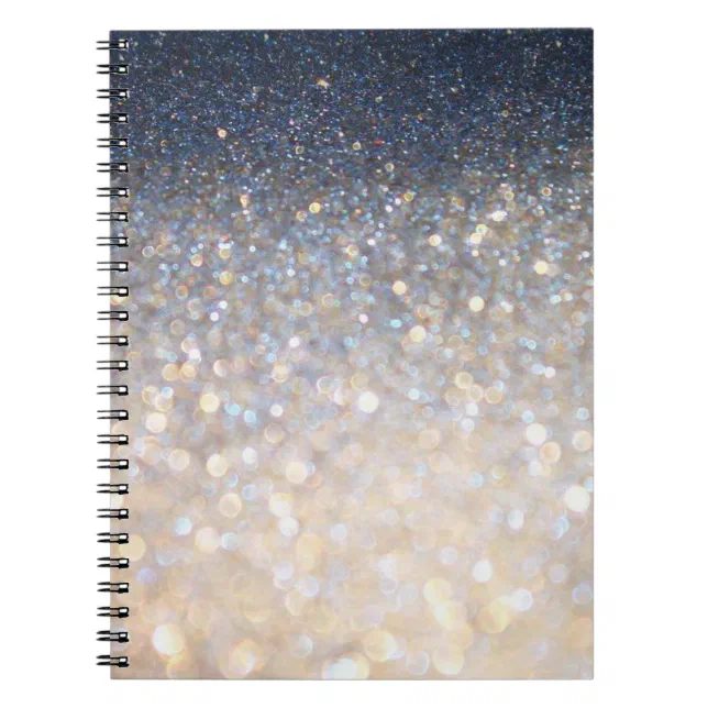 Gold Glitter Notebook | Zazzle