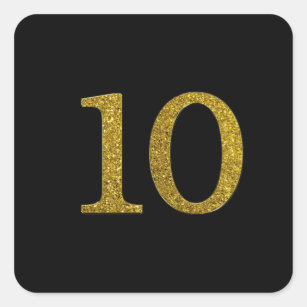 Number 10 Stickers | Zazzle
