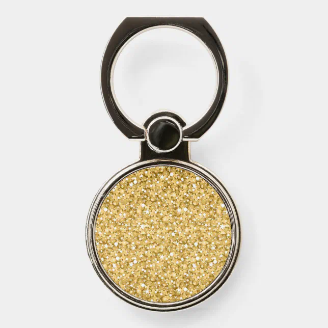 Gold Glitter Phone Ring Stand | Zazzle