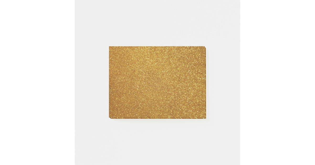 Gold glitter post-it notes | Zazzle