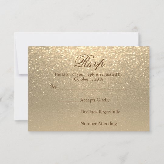 Gold Glitter - RSVP | Zazzle.com