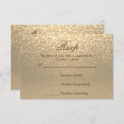 Gold Glitter - RSVP | Zazzle