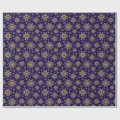 Gold Glitter Snowflakes Wrapping Paper | Zazzle