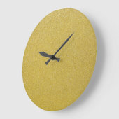 Gold Glitter, Sparkle, Glitter Background Large Clock | Zazzle