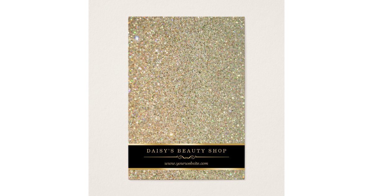 Gold Glitter Sparkle Jewelry Earring Display Cards | Zazzle.com