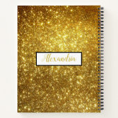 Gold Glitter Sparkle Notebook | Zazzle
