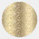 Gold Glitter Sparkly Golden Blank Classic Round Sticker | Zazzle