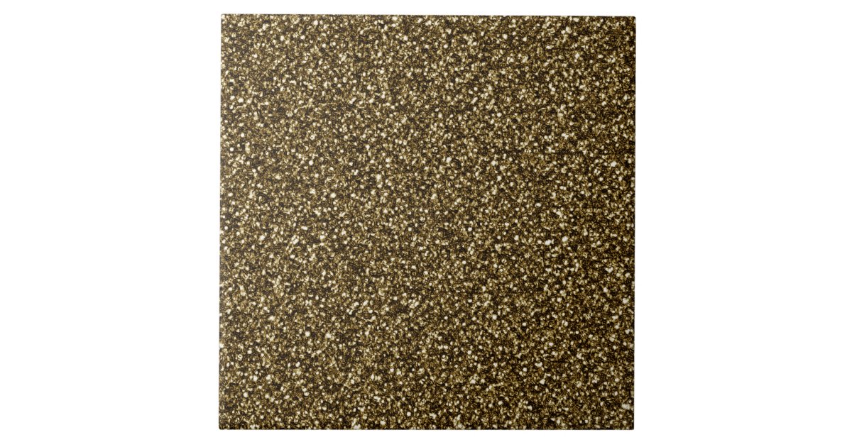 Gold Glitter Texture Ceramic Tile | Zazzle