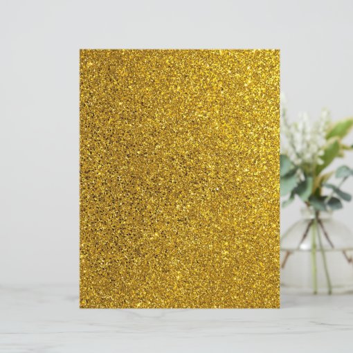 Gold Glitter Texture Scrapbook Paper | Zazzle