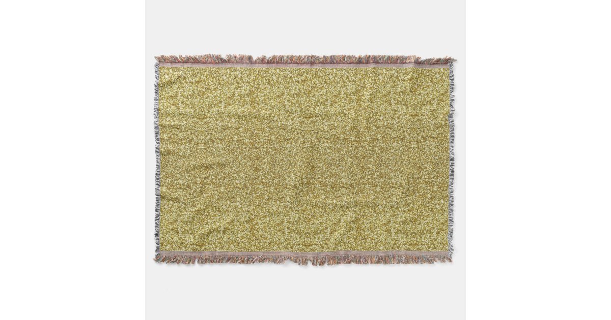 Gold Glitter Throw Blanket | Zazzle