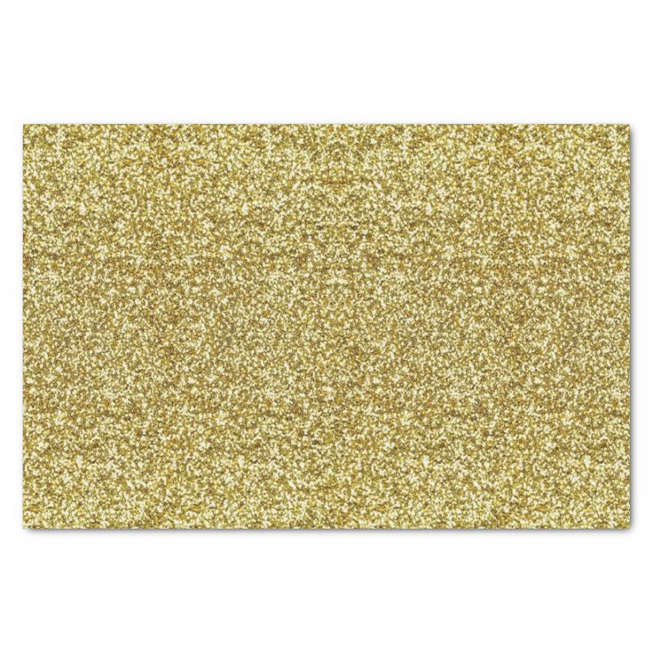 Gold Glitter Tissue Paper | Zazzle