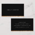 Gold Glitter Trim Business Card | Zazzle