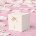 Gold Glitter Tropical Palm Tree Favor Boxes | Zazzle