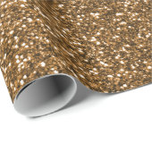 Gold glitter wrapping paper | Zazzle