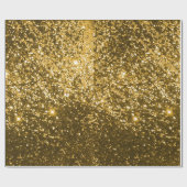 Gold Glitter Wrapping Paper | Zazzle