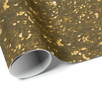 Gold Glitter Wrapping Paper | Zazzle