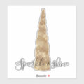 Gold Glitz Unicorn Sparkle Sticker | Zazzle