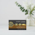 Gold Global Logistics Supply Line Business Card | Zazzle