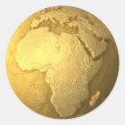 Gold Globe - Metal Earth. North America, 3d Render Classic Round ...