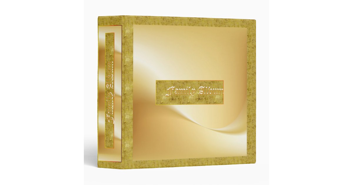 Gold Gold Album Binder | Zazzle