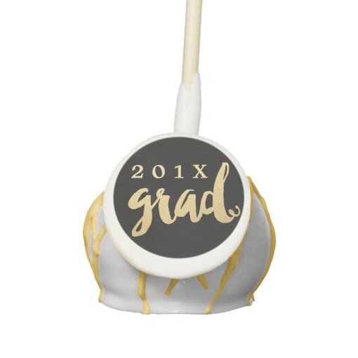 Gold Grad | Graduation Party Cake Pops | Zazzle