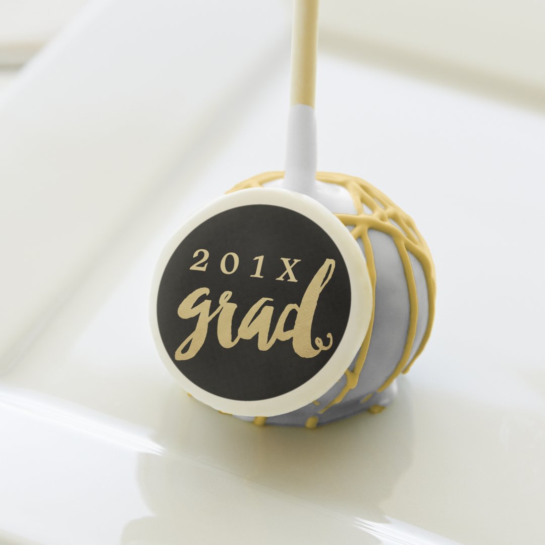 Gold Grad | Graduation Party Cake Pops | Zazzle