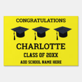 Gold Graduation Congratulations Graduate Sign | Zazzle