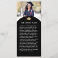 Gold Graduation Dinner Menu Card | Zazzle