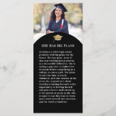 Gold Graduation Dinner Menu Card | Zazzle