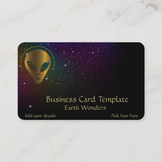 Gold Grey Alien - Logo Ancient Alien Business Card | Zazzle.com
