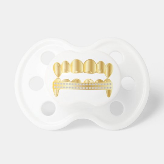 Gold Grillz Pacifier | Zazzle.com
